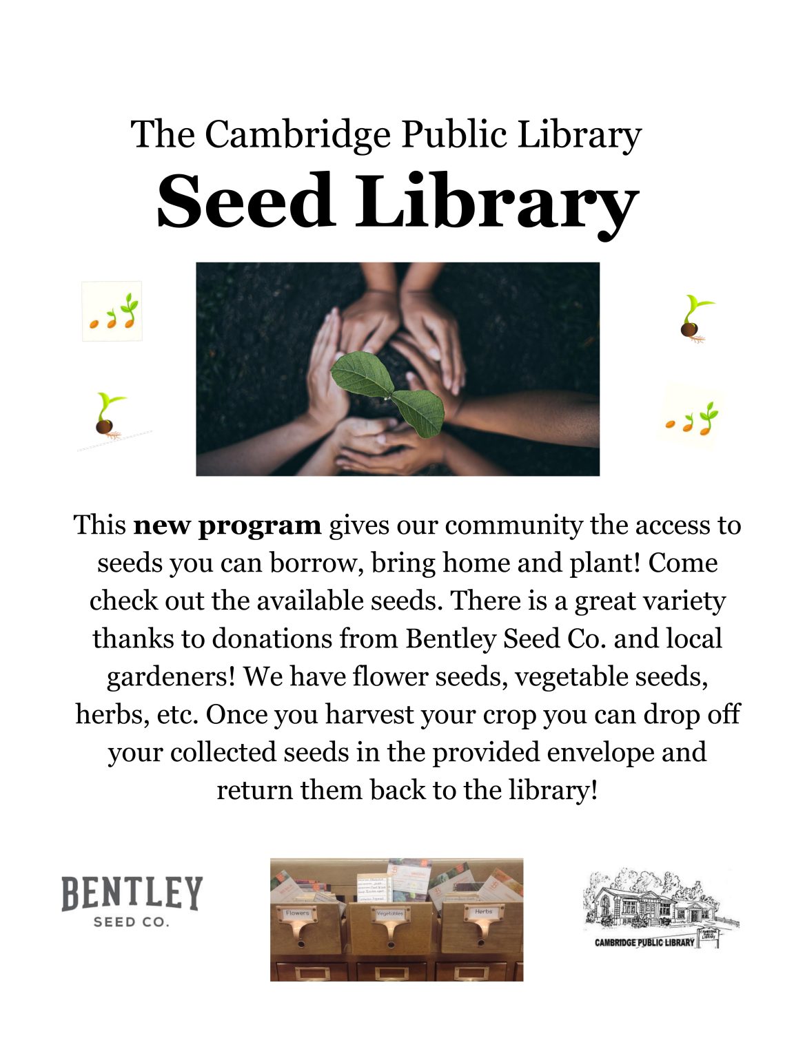 Cambridge Public Library – Follow us on Facebook @cambridgepubliclibrary